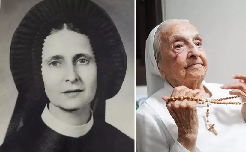 Monja brasileña Inah Canabarro, la persona más longeva del mundo