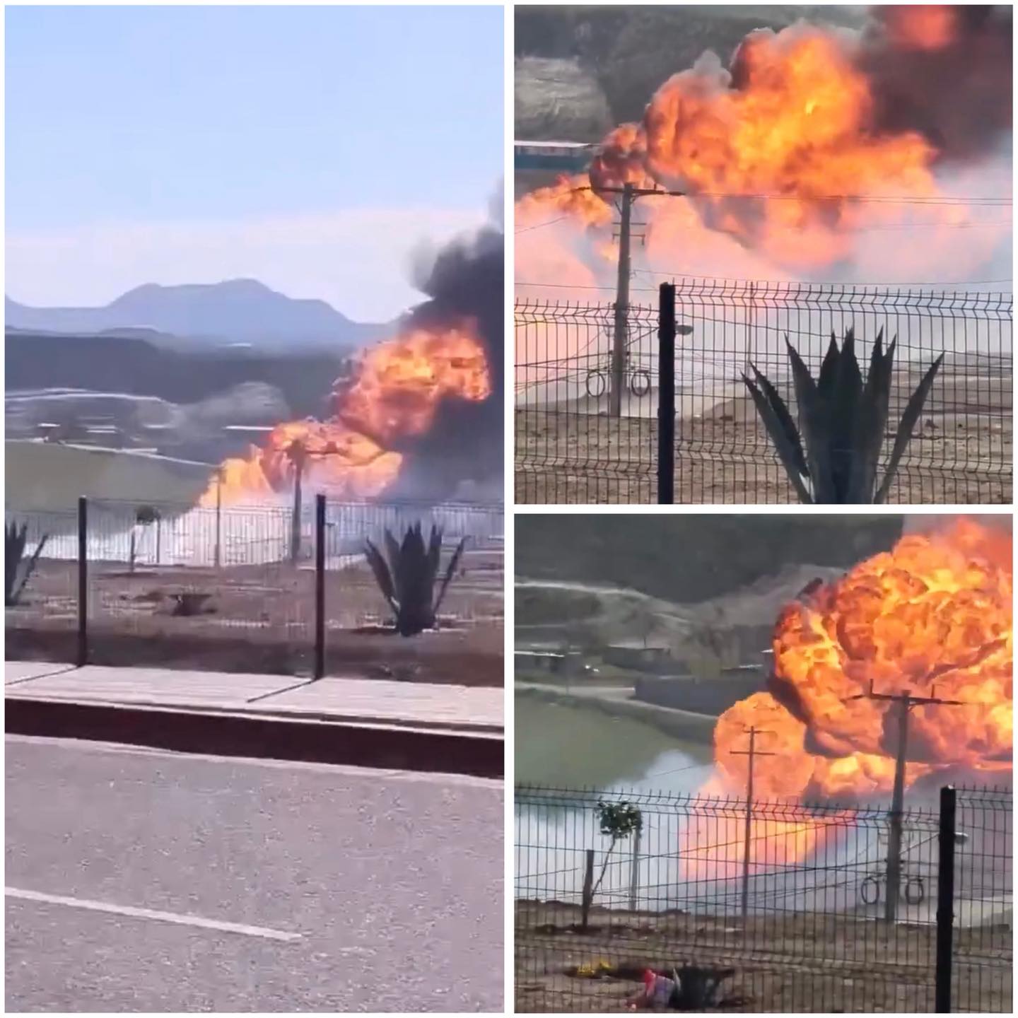 Incendio por explosión en ducto de Pemex en Baja California moviliza a ...